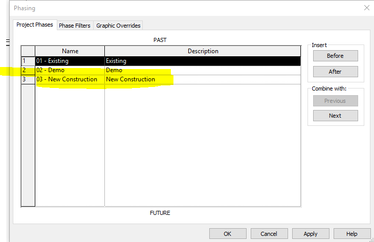 Exporting Revit to CAD layer modifiers phase stat for Demo, New, Existing layers - Autodesk ...