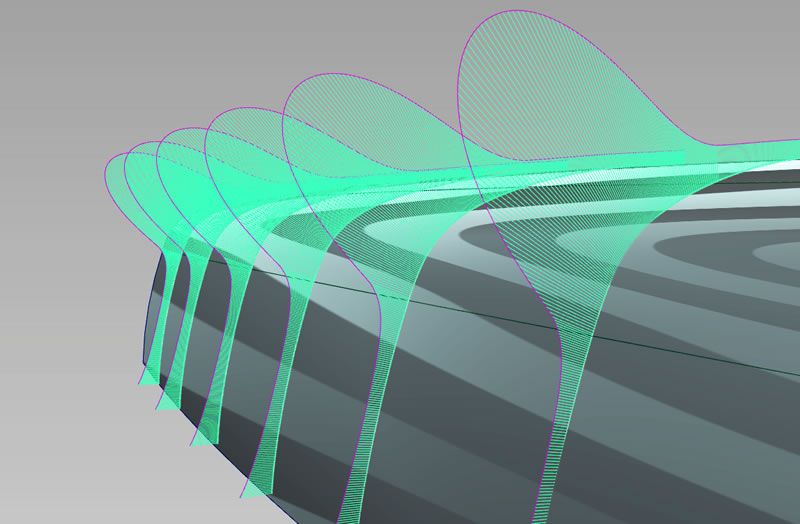 Dynamic section views for surface combs - Autodesk Community