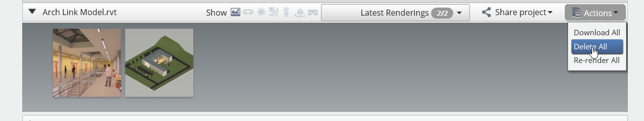 How do I delete projects in my Rendering Gallery - Autodesk Community