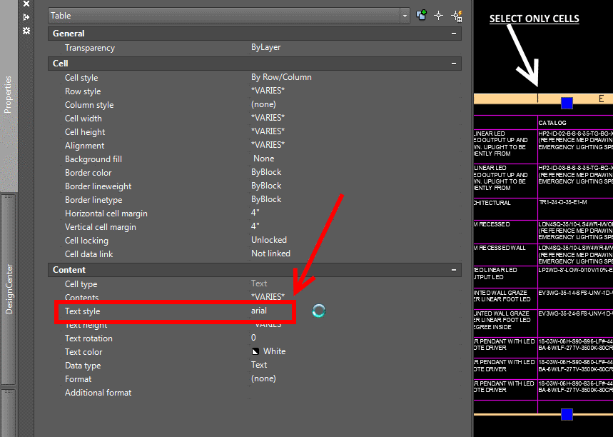 Different Font style in 2 different tables - Autodesk Community
