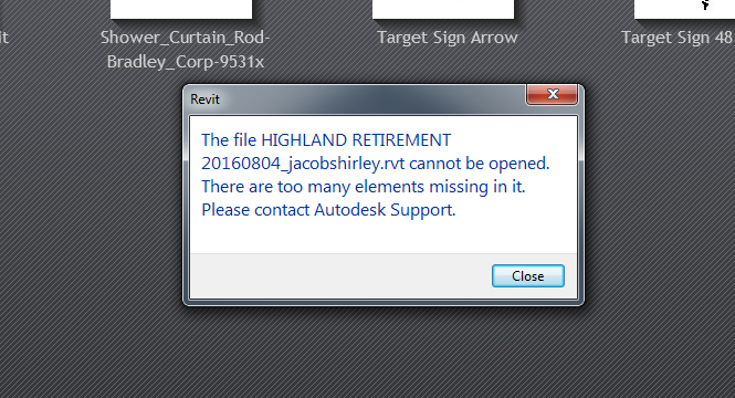 Too Many Missing Elements - Autodesk Community