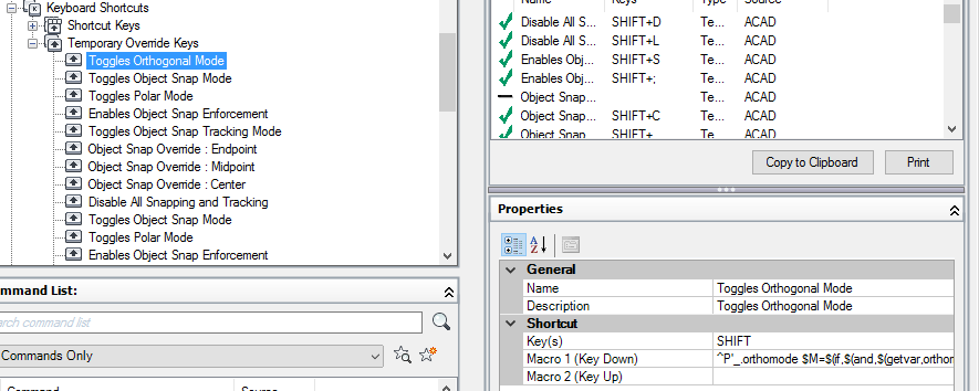 Shift Temp Override key not working - Autodesk Community