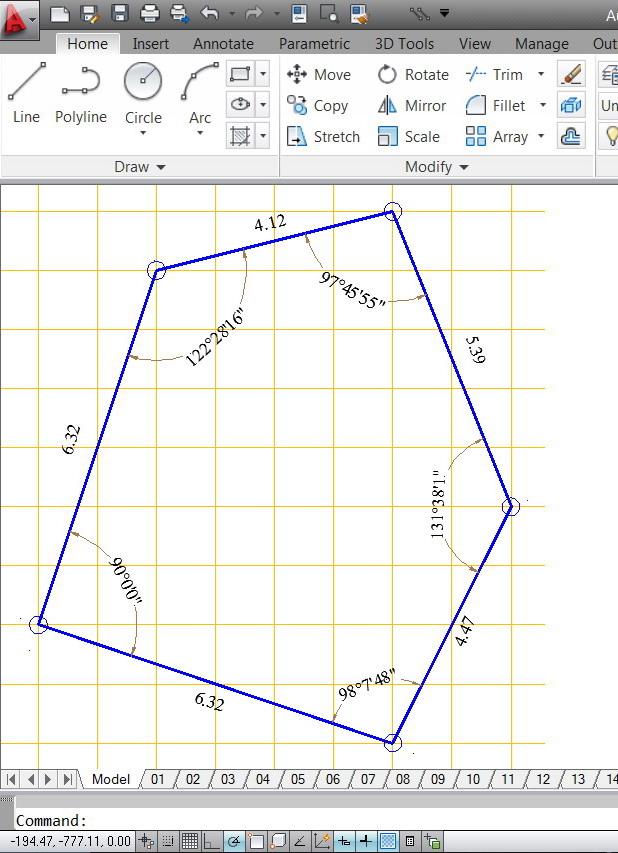 What is the most efficient way to draw a line inclined by - Autodesk ...