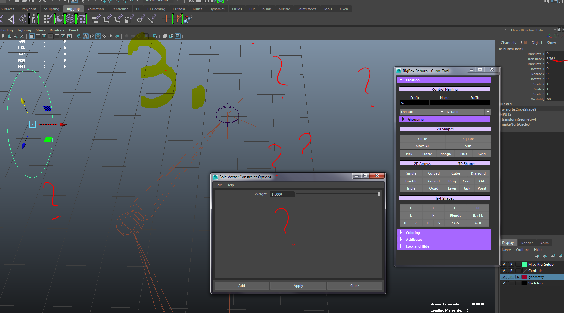 Pole Vector constraint isn't doing anyting. Please help!! (maya 2016) - Autodesk Community