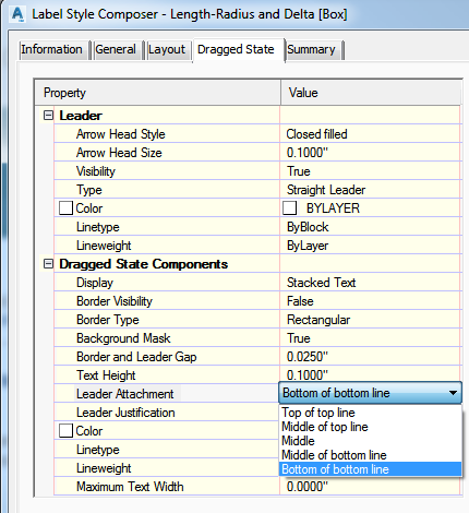 Solved: Lines in dragged label style - Autodesk Community