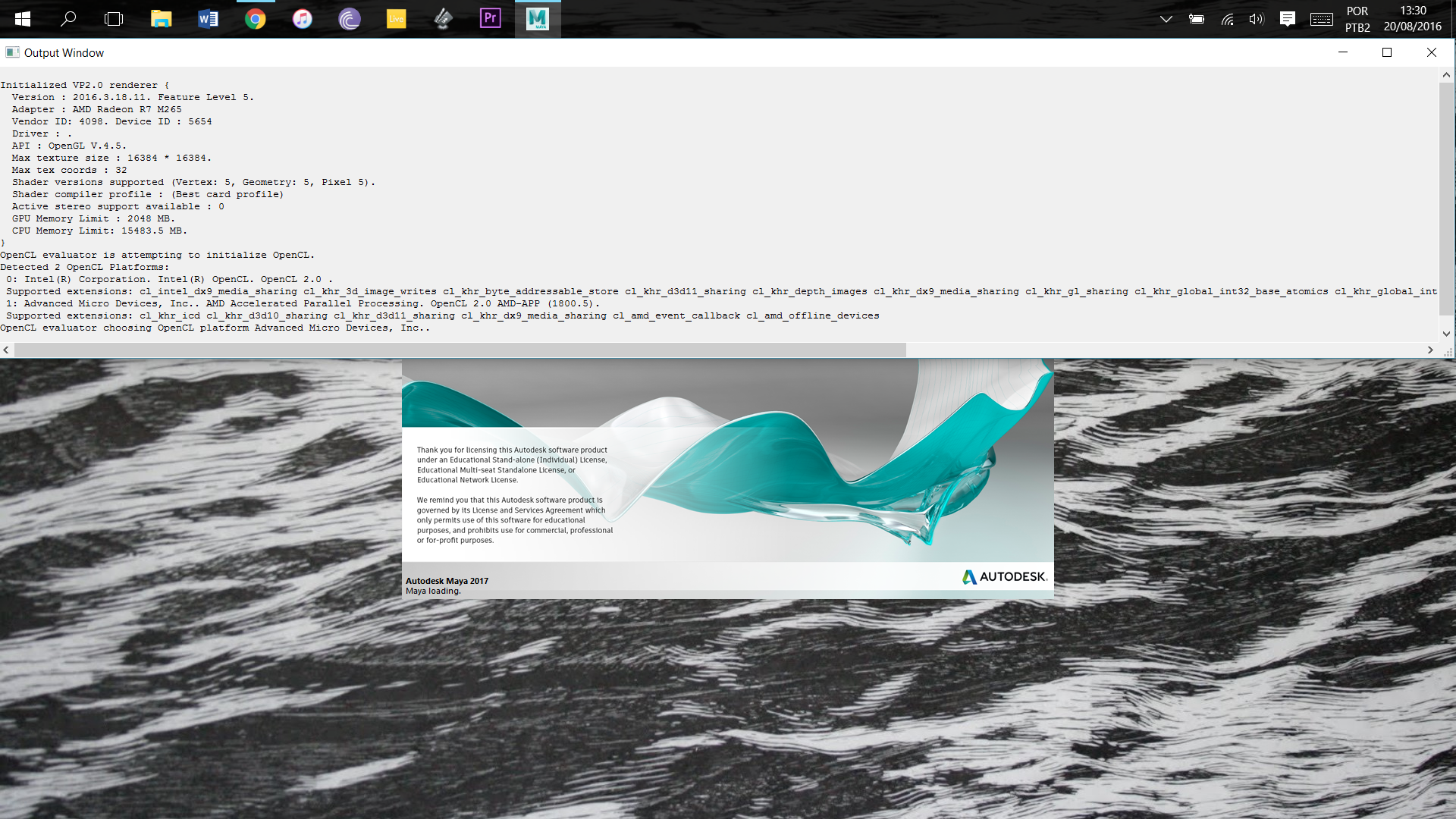 MAYA 2017 STUDENT WON'T START - STUCK ON LOADING SCREEN - Autodesk ...