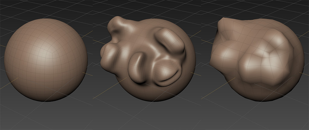 Mudbox - retain original mesh shape for subdivision extraction ...
