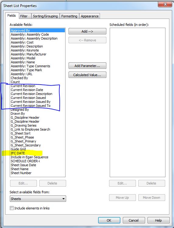 Revision schedule - Autodesk Community