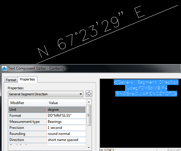 Solved: bearing and distance label style - Autodesk Community