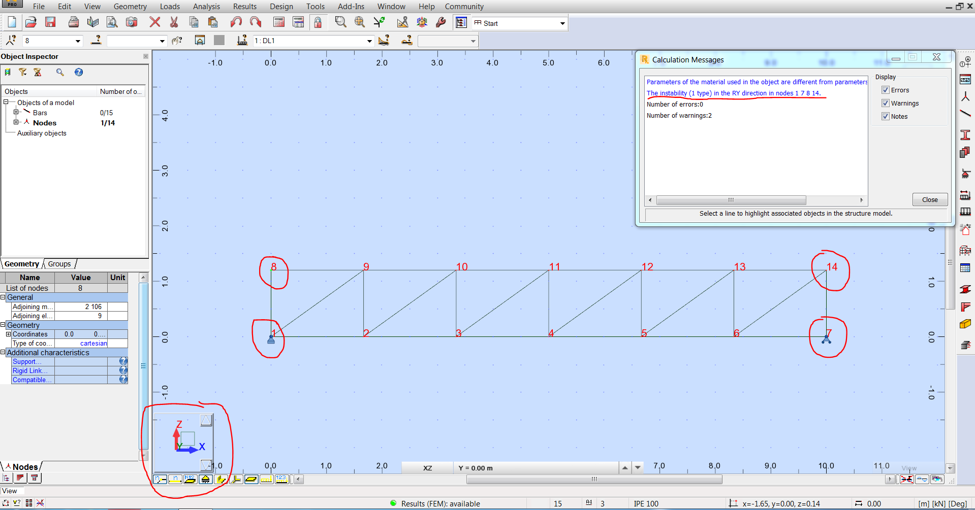 Solved: Instability type 1 Truss structure - Autodesk Community