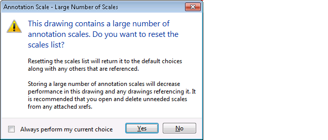 How to turn on "Large number of annotation scales" dialog - Autodesk ...