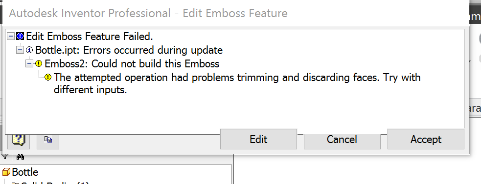 Solved: Trouble Embossing from shape. - Autodesk Community