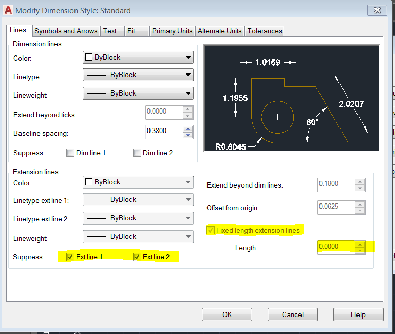 Baseline Arc dimension problem - Autodesk Community