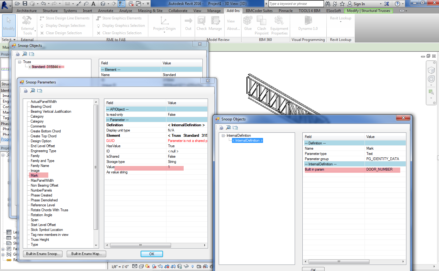 Solved: Retrieving Mark parameter from Truss not working - Autodesk Community