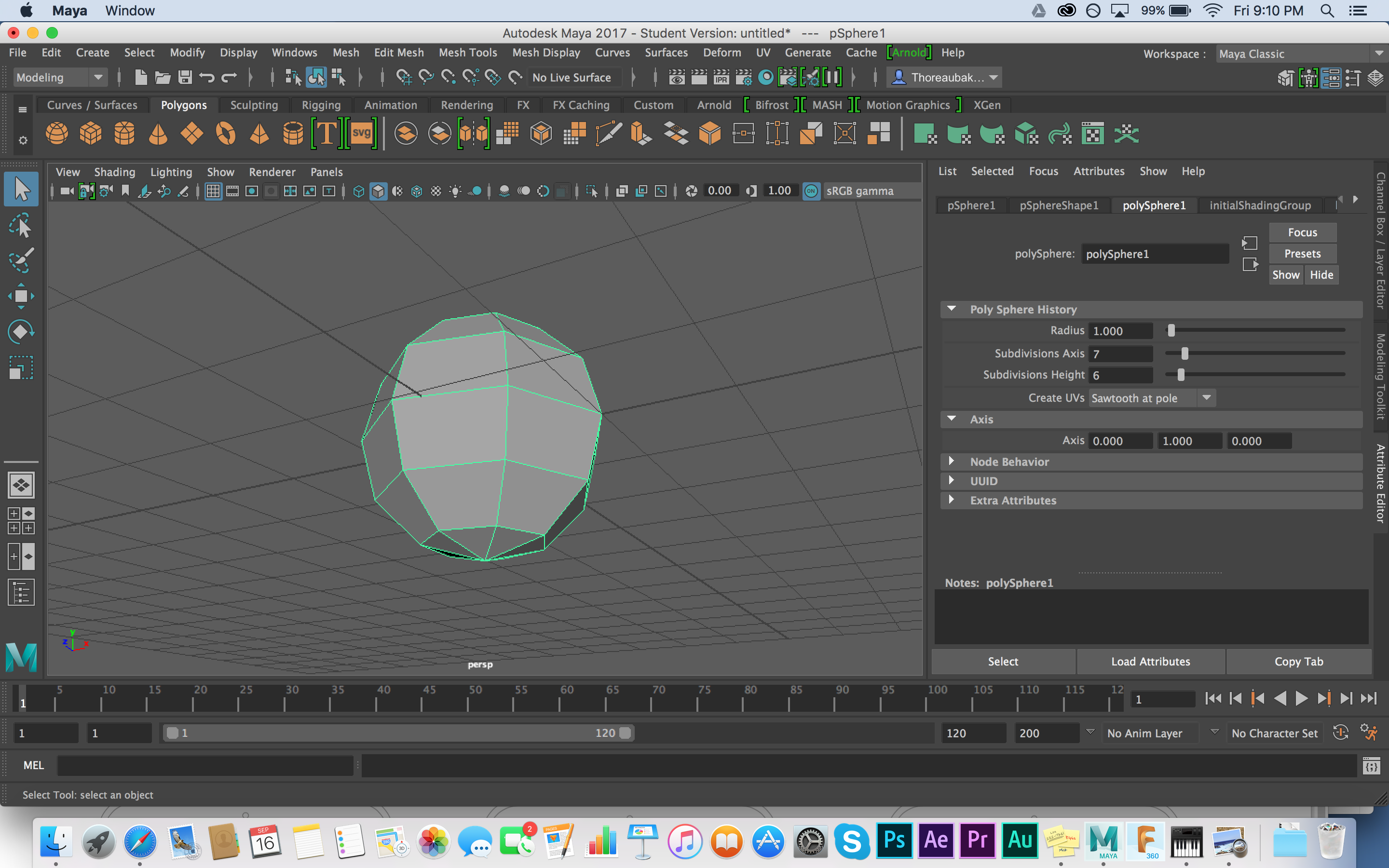 How to model an Orb with triangles instead of quads (plus camera ...