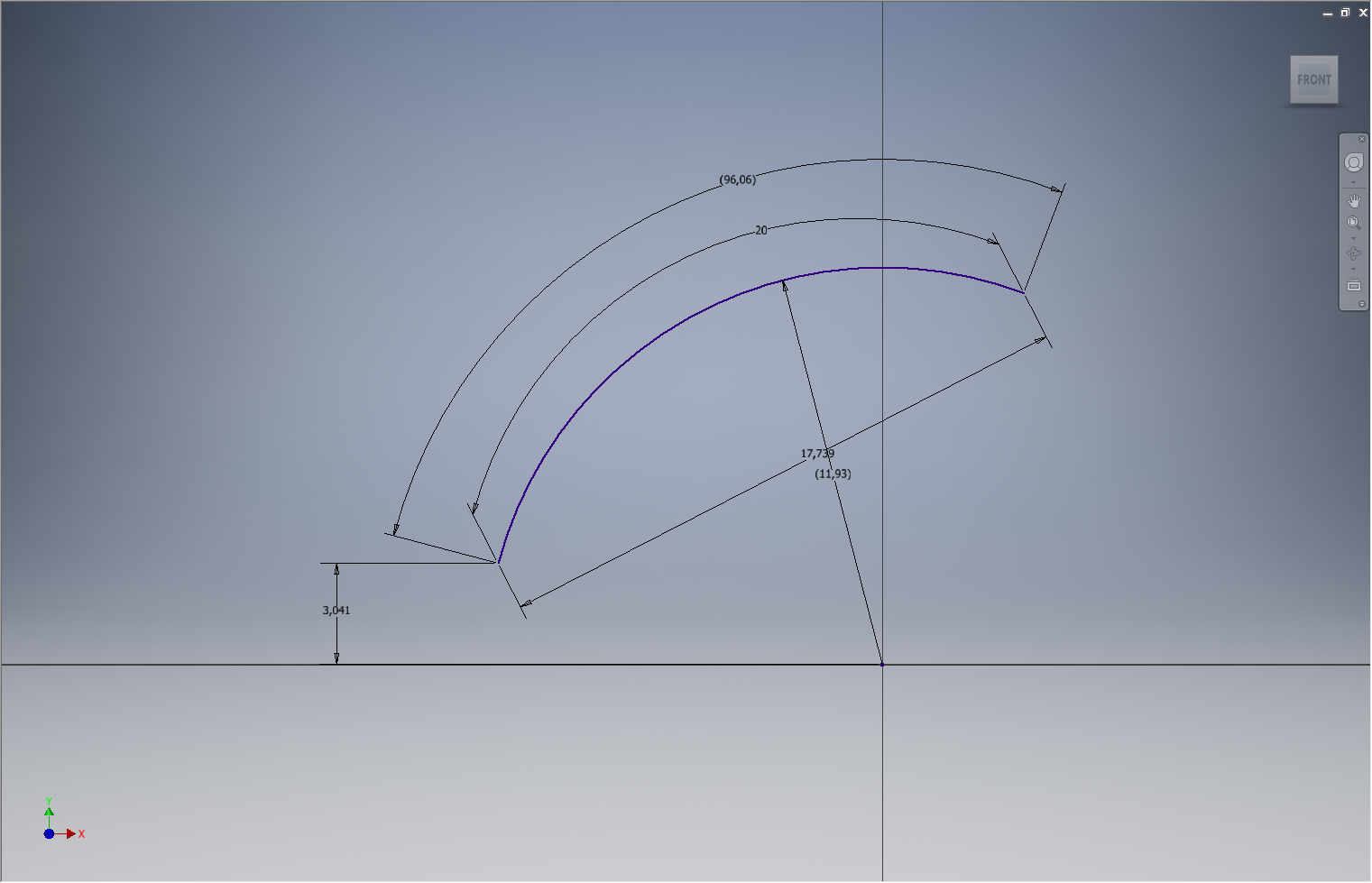 Chord length dimension type - autodesk