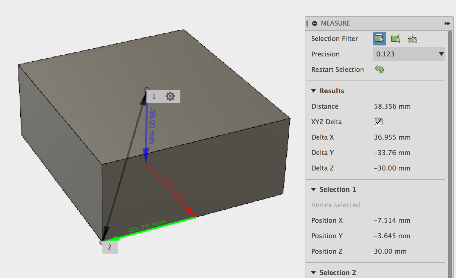 Measurements on 3 axes - Autodesk Community