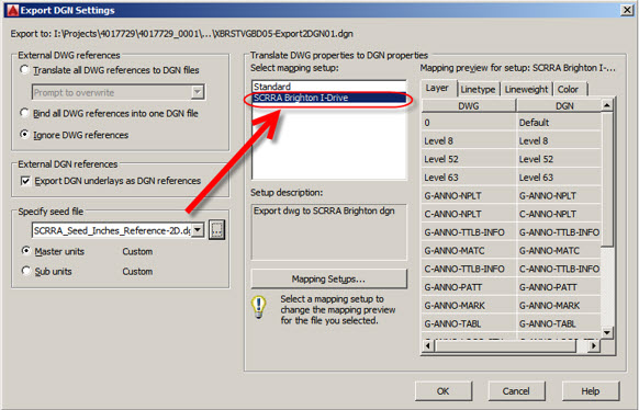 DGN Export - Dash prefix in Layer name creates translation issue ...