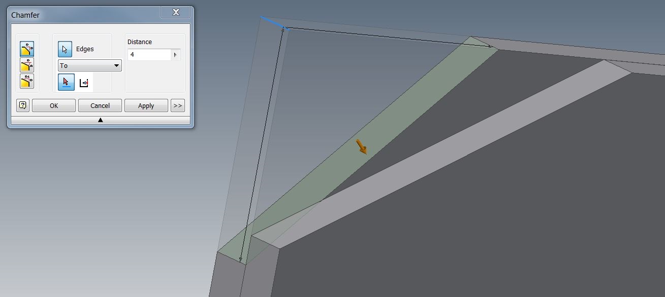 Combine the fillet and chamfer tools - autodesk