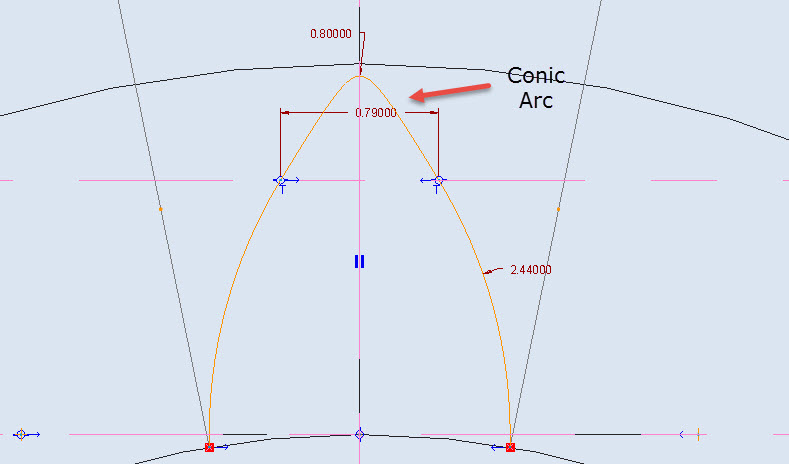 Conic Curve sketch. - Autodesk Community