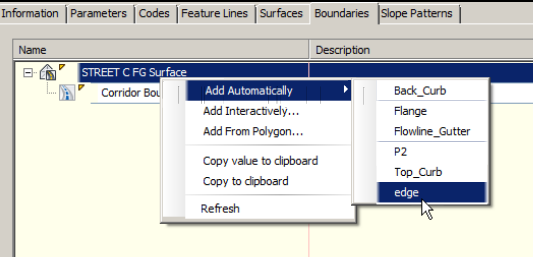 Create a Corridor Surface Boundary using link codes - Autodesk Community