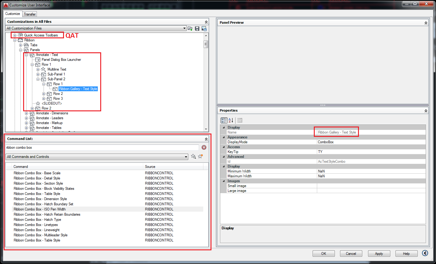 How to add text style (drop down menu or combo box) to Quick access toolbar? - Autodesk Community