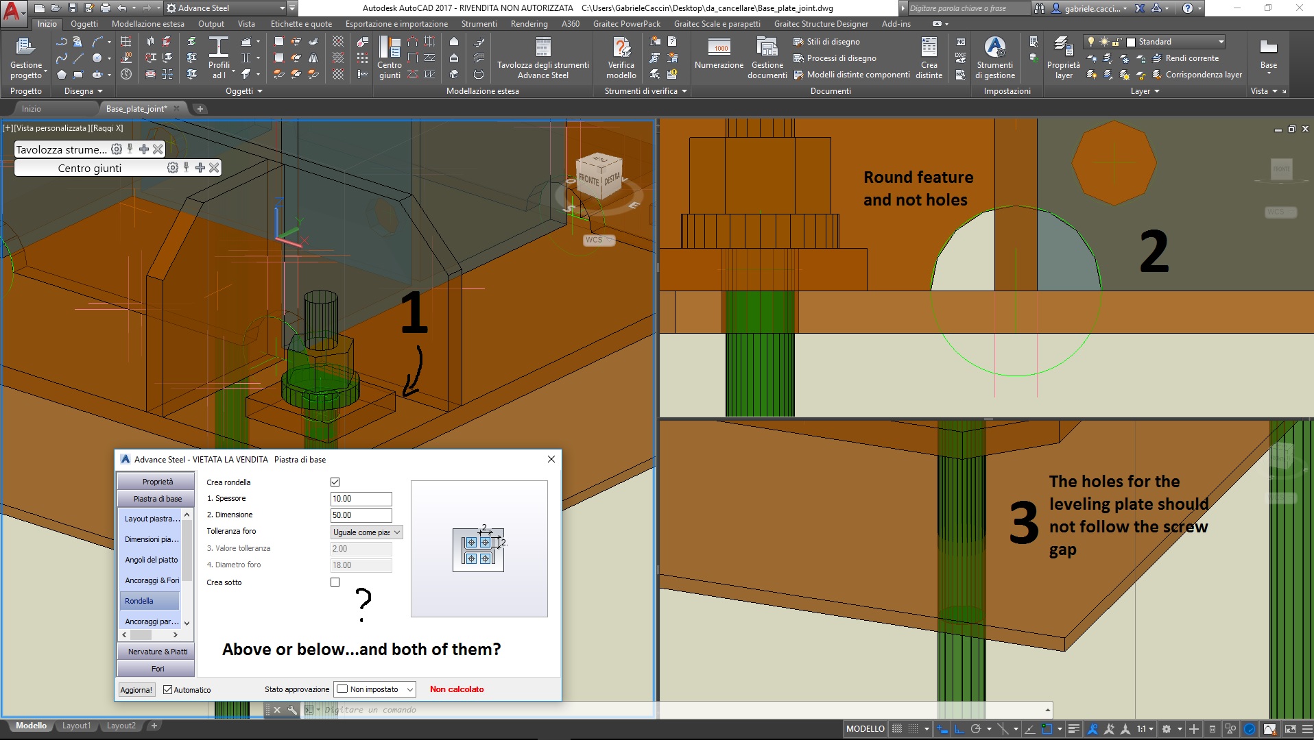 Anchor Bolts Macro / Base plate macro Improvements - Autodesk Community