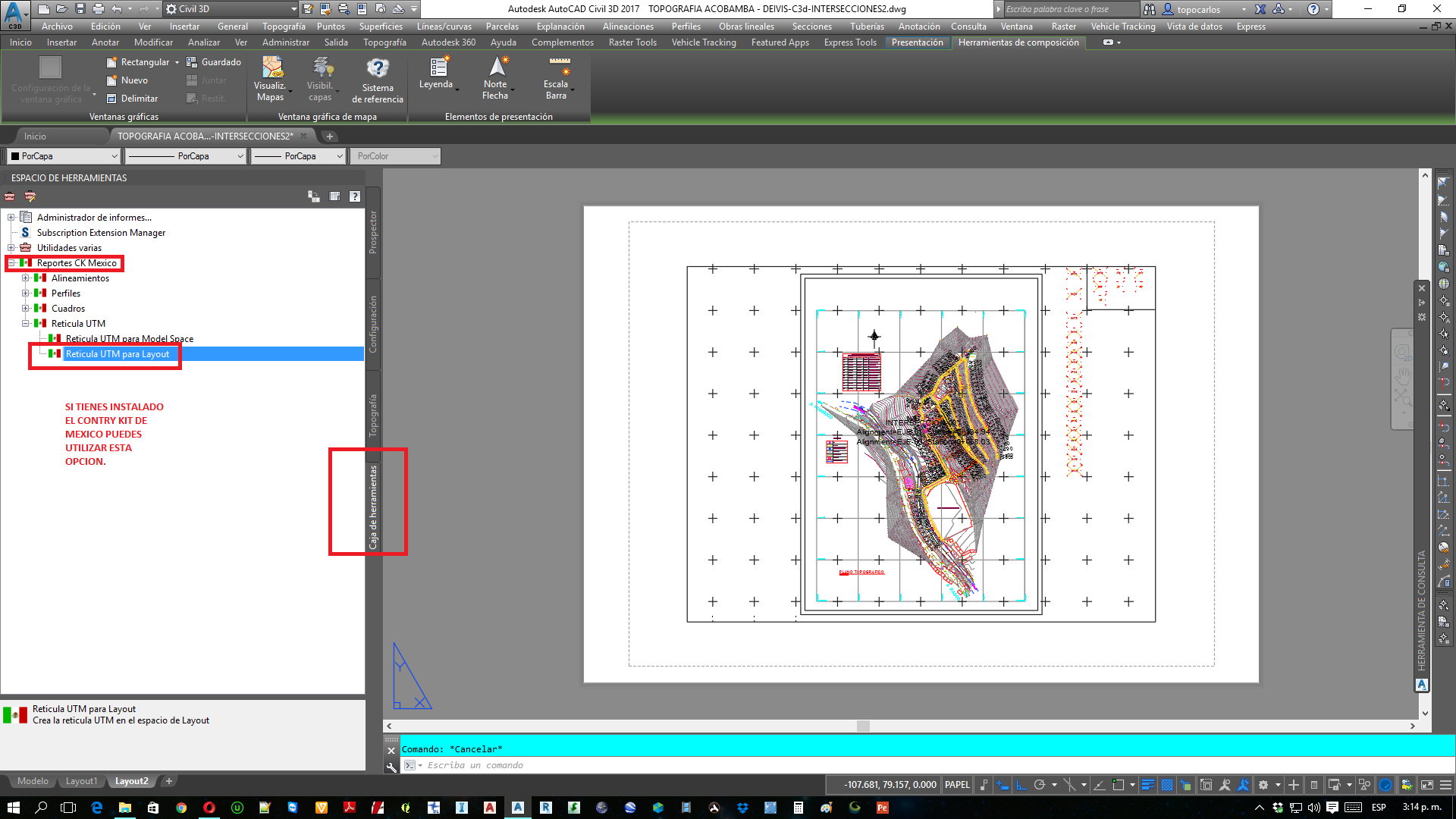 EDICION DE LA GRILLA DEL LAYOUT C3D 2016 - Autodesk Community