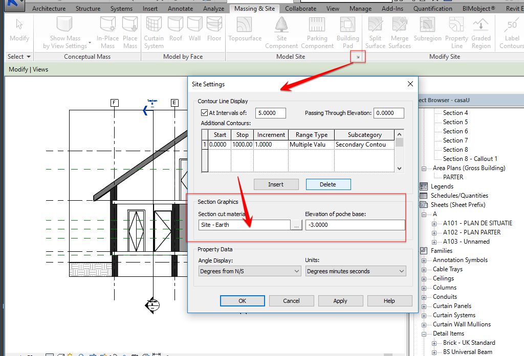 Solved: Ground hatch pattern in a section missing - Autodesk Community