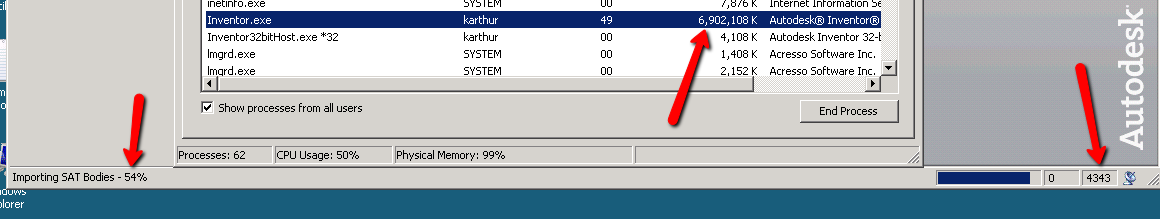 Importing Large.SAT file - Autodesk Community