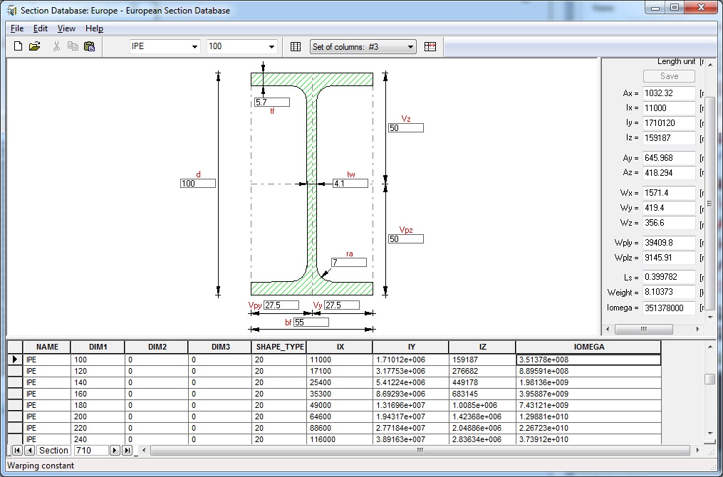 Solved: Sectorial moment of inertia (I omega) in Section Builder and ...