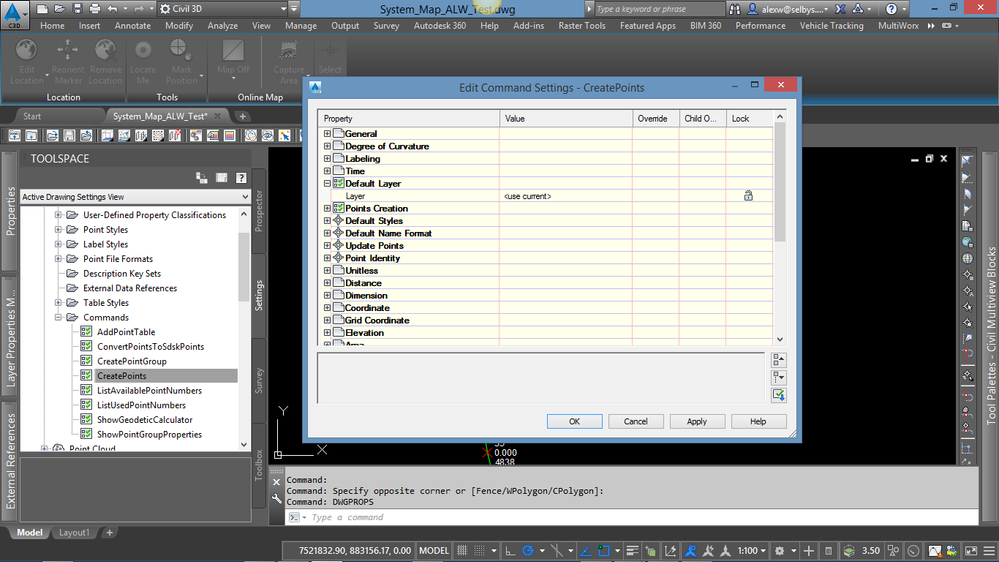 Solved: points default layer - Autodesk Community