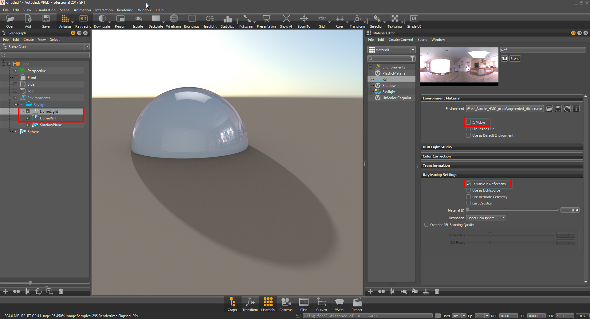 Solved: Reflecting environment with Lighting Enviorenment - Autodesk ...