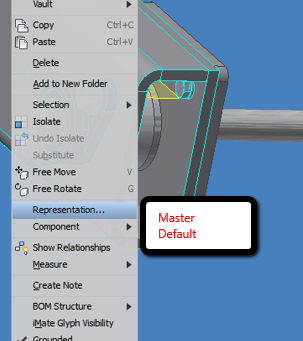 Please add a flyout for the "Representation" context menu - Autodesk ...