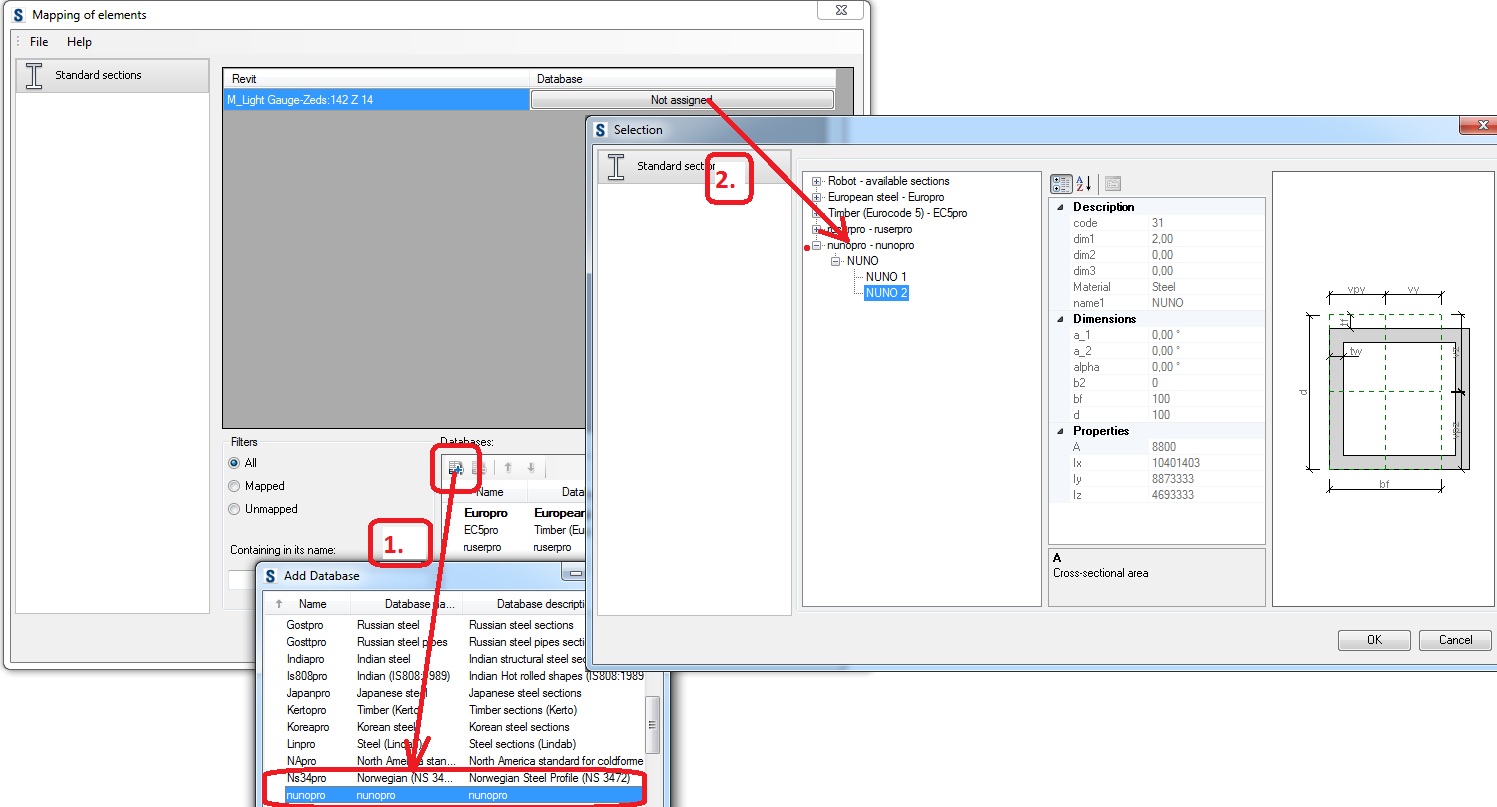 Solved: [Revit-Robot] Missing custom database in "Mapping of elements" window - Autodesk Community