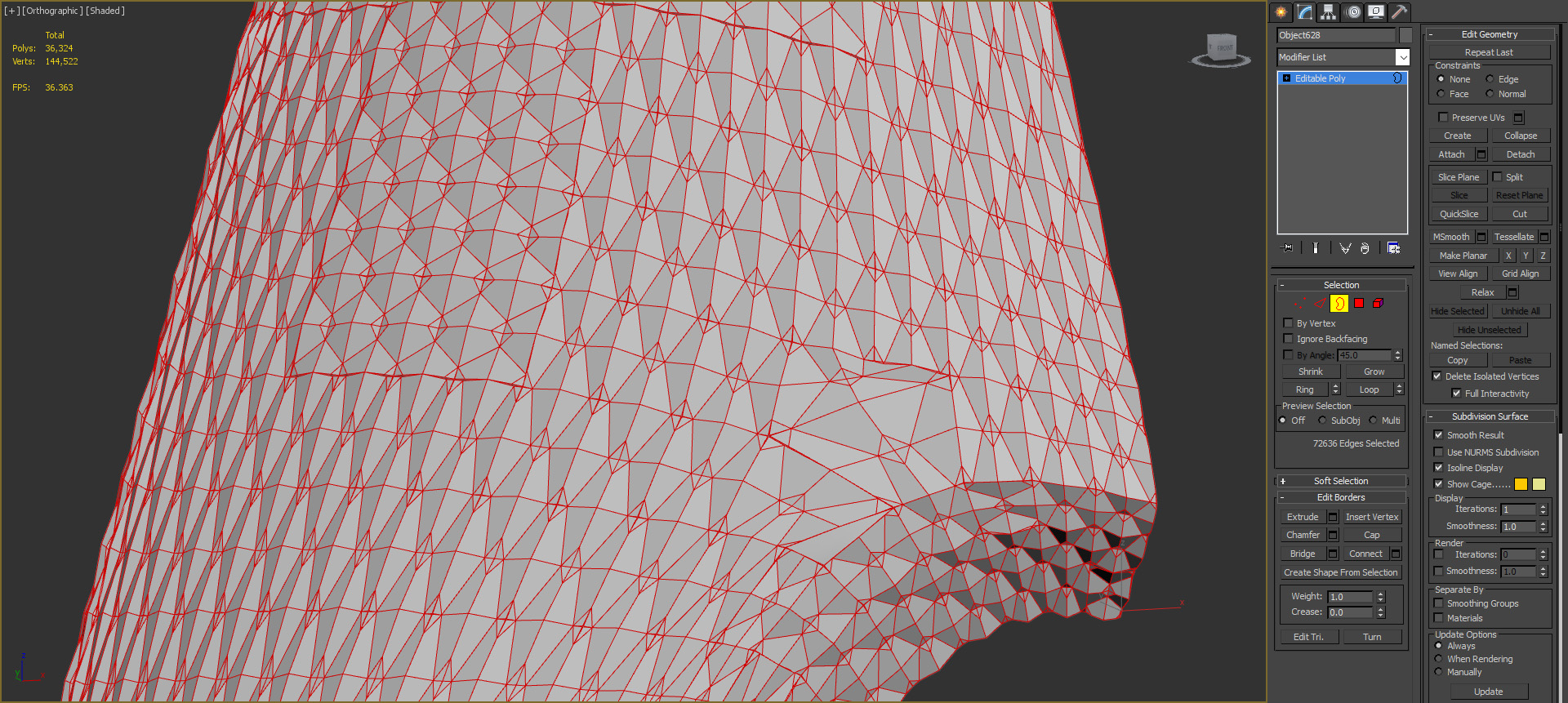How to prepare a Low poly Surface with too many holes for 3d Print ...