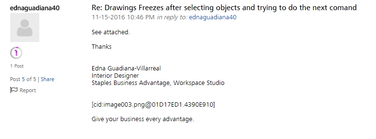 Drawings Freezes After Selecting Objects And Trying To Do The Next Comand Autodesk Community