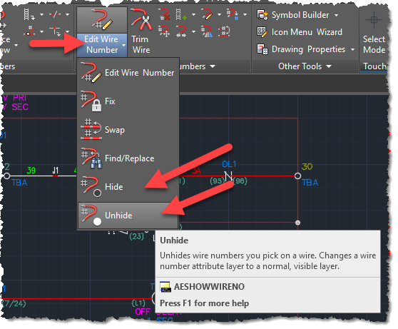 Wires dont go to wire fixed layer when fixing with edit wire number tool - Autodesk Community