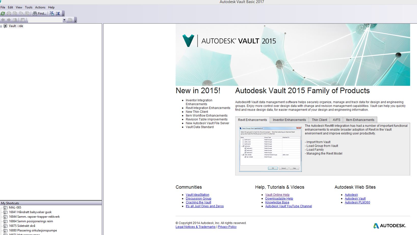 Solved: Vault startup screen - Autodesk Community