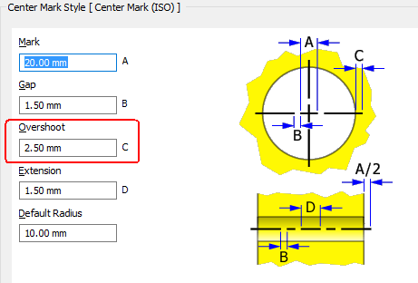 Can't change size of Center Mark - Autodesk Community