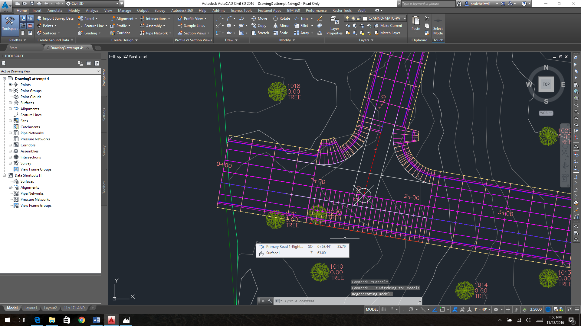 Intersection Design Shoulder Not Lining Up Correctly Autodesk Community 4968
