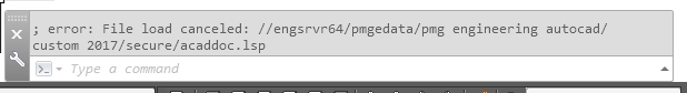 Solved: ACADDOC.lsp file will not load in 2017 - Autodesk Community