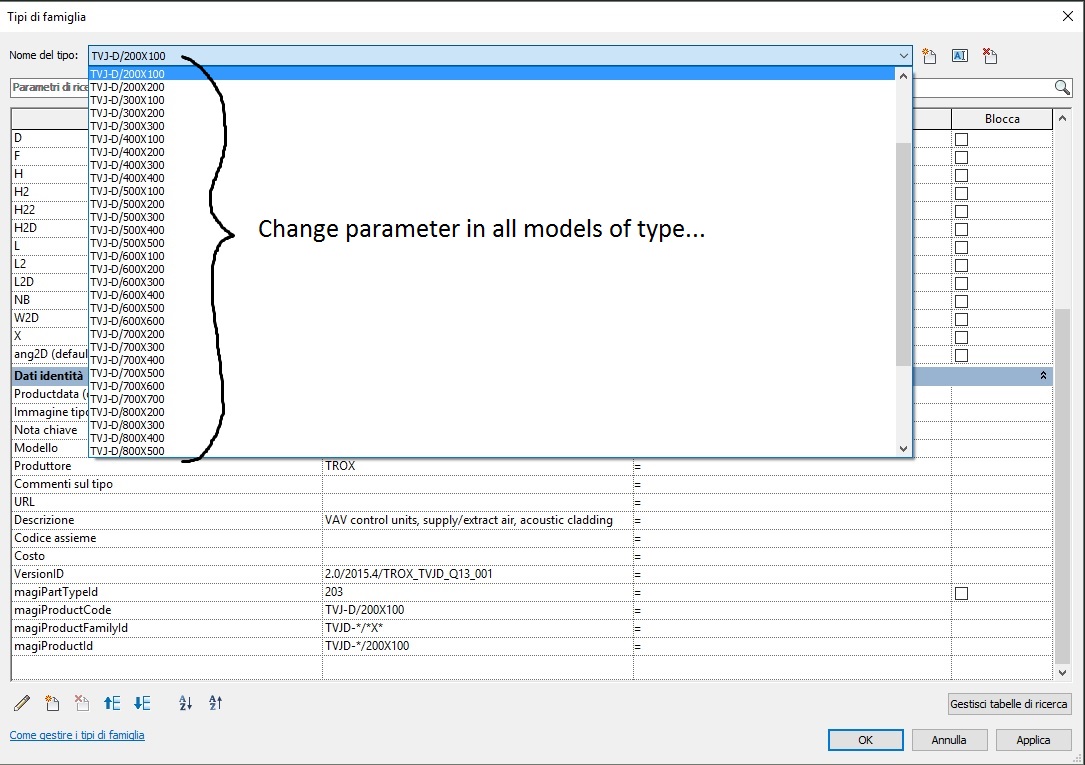 Solved: Edit parameter on all model of type (Family) - Autodesk Community