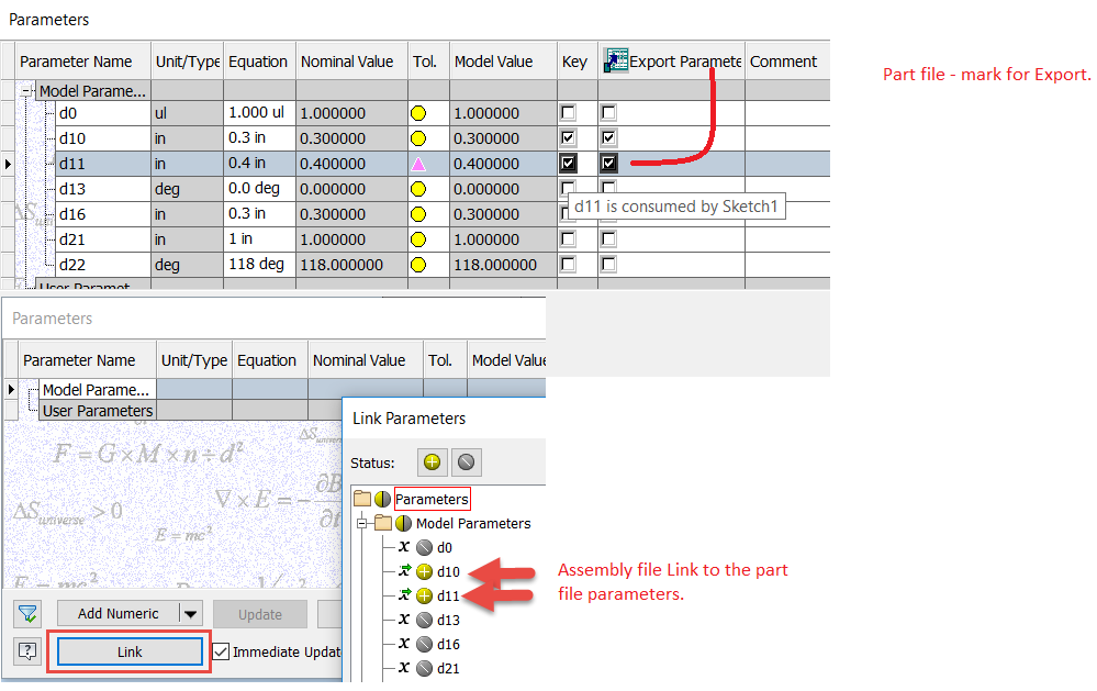 Solved: Cannot retrieve dimensions from extrude in derived part in assembly - Autodesk Community