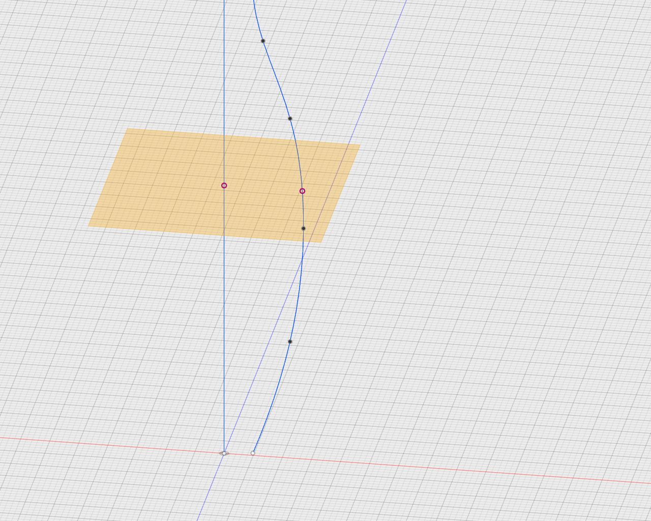 Solved: Intersection between a construction plane and a line-spline ...