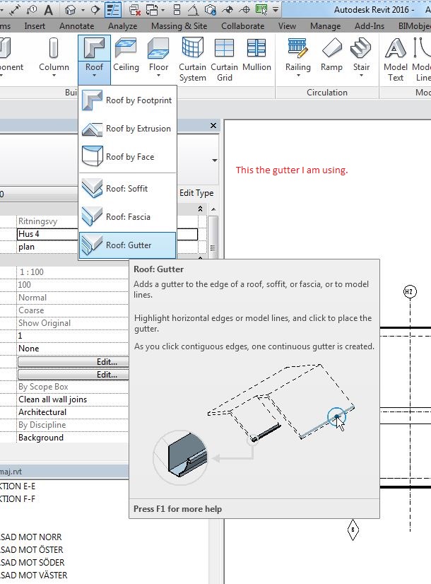 Solved: Gutter in section is splitted, in 3D ok - Autodesk Community