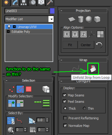 Solved: "Unfold strip from loop" maxscript function? - Autodesk Community
