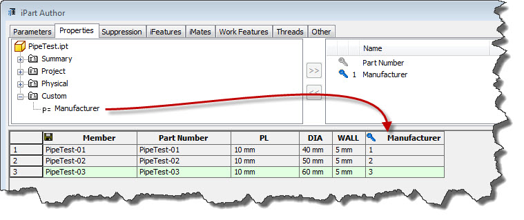 Solved: Publishing ipart to Tube and Pipe - exporting iproperties? - Autodesk Community
