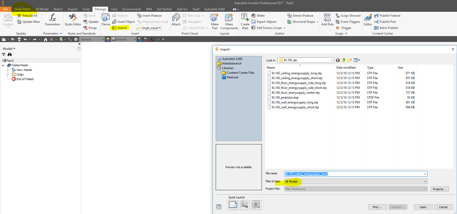 Solved: Template for opening sheet metal step files - Autodesk Community