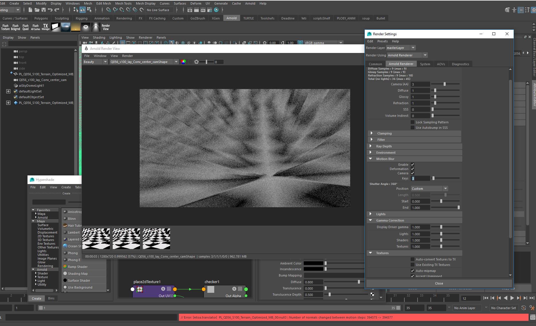 Arnold and motionblur - Autodesk Community